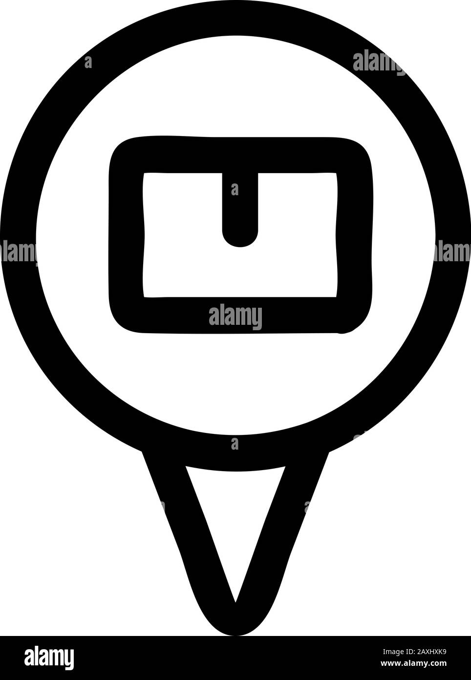 Mail weight icon vector. Isolated contour symbol illustration Stock ...