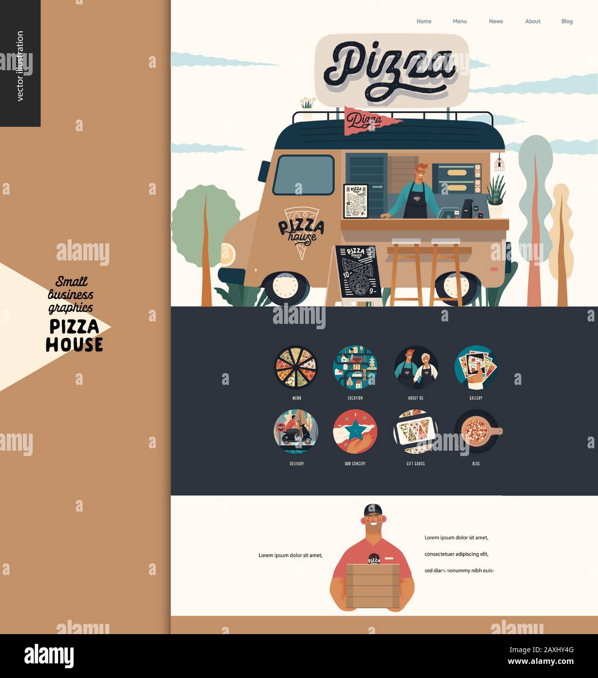 Pizza Place Icon Vector Vectors High Resolution Stock Photography and ...