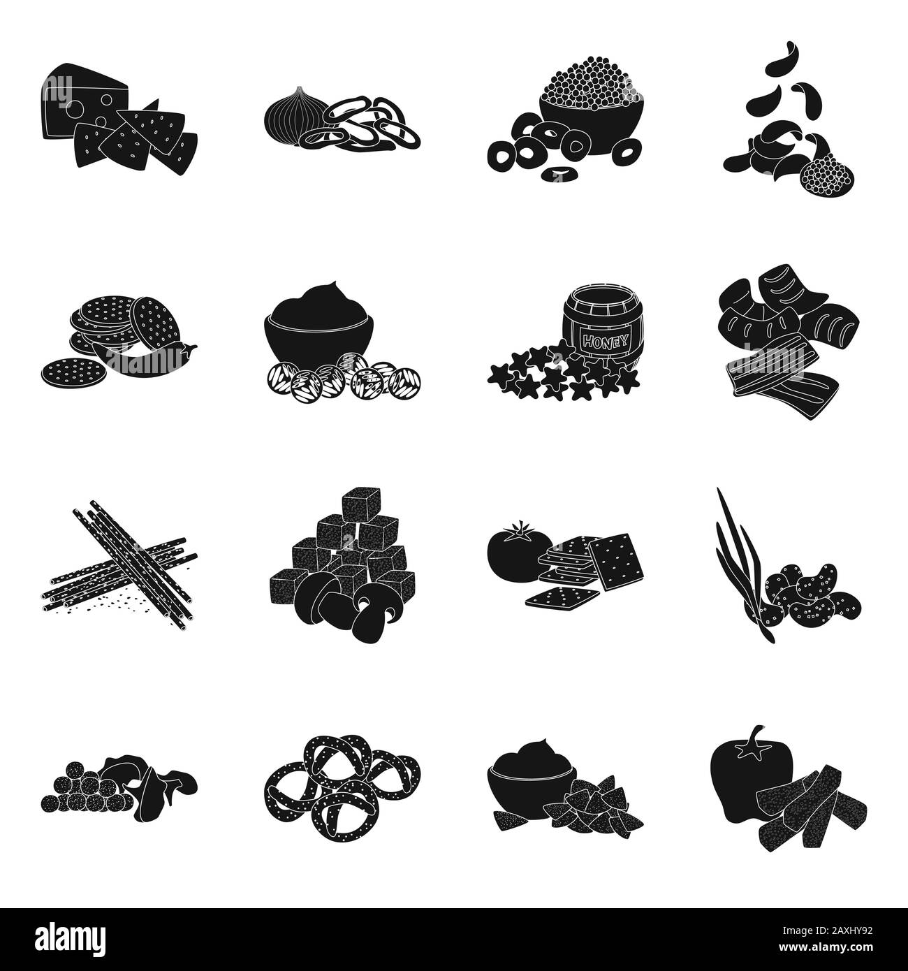 Isolated object of ingredient and organic logo. Set of ingredient and ...