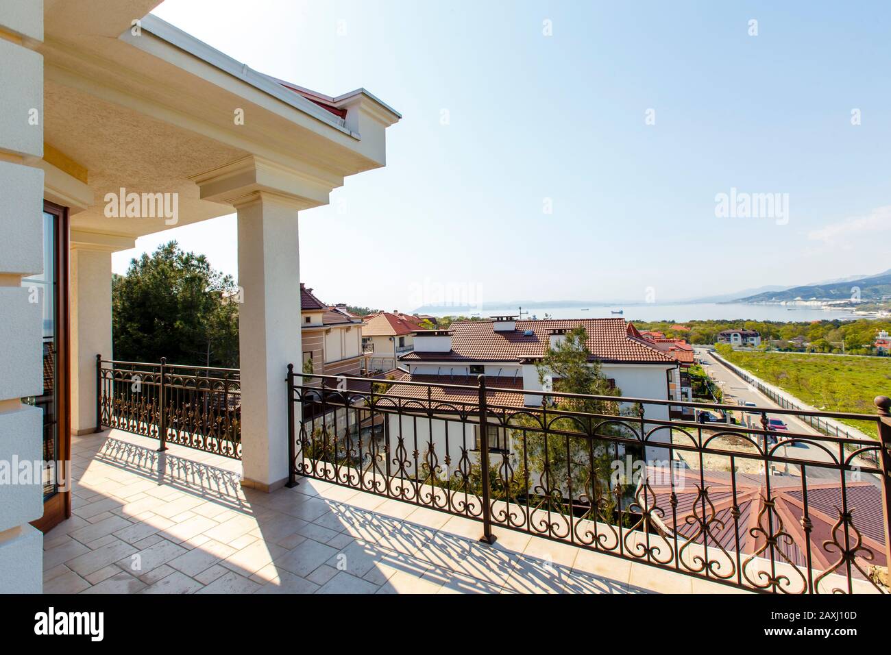 Large beautiful rich spacious veranda in the cottage with views of the ...