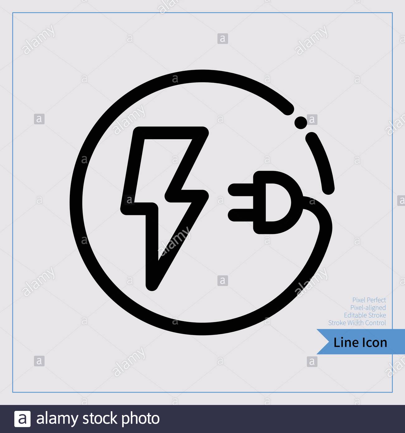 Plug Sign High Resolution Stock Photography and Images - Alamy