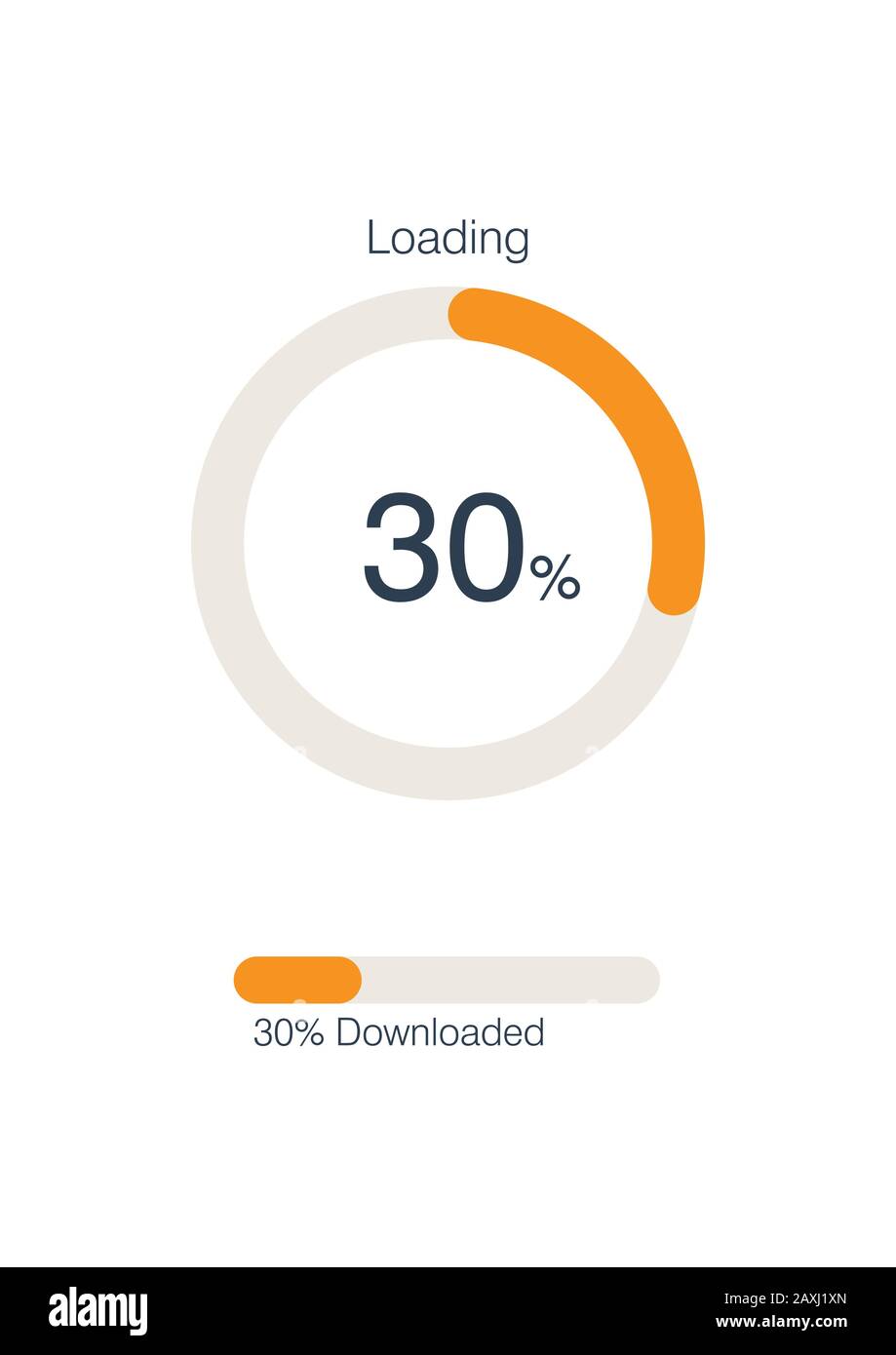 Circle Loading and Progress Bars. Vector illustration Stock Vector ...