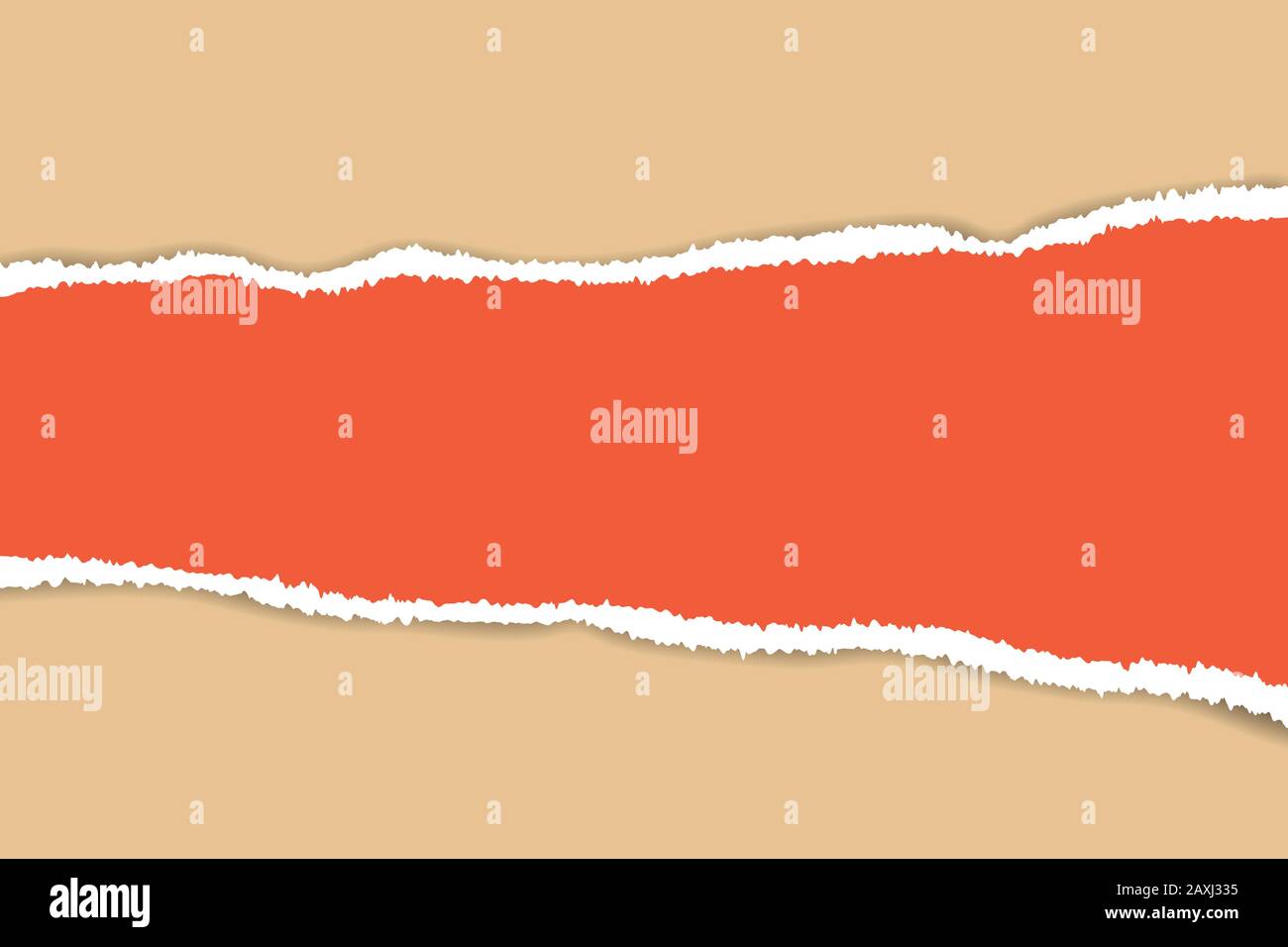 Vector of ripped paper. The paper was ripped background Stock Vector ...