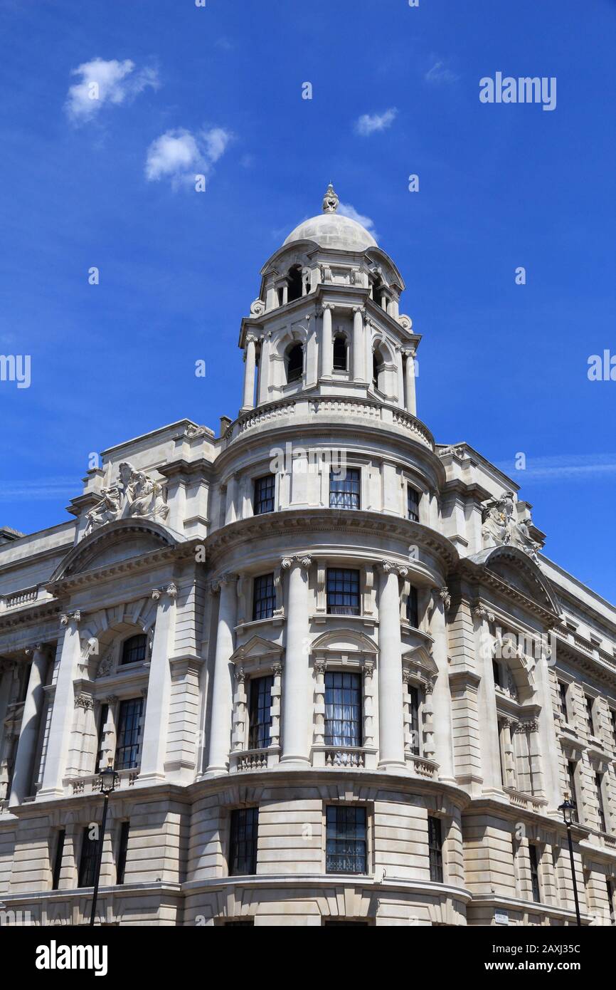 London, UK - governmental building at Whitehall. Old War Office Stock ...