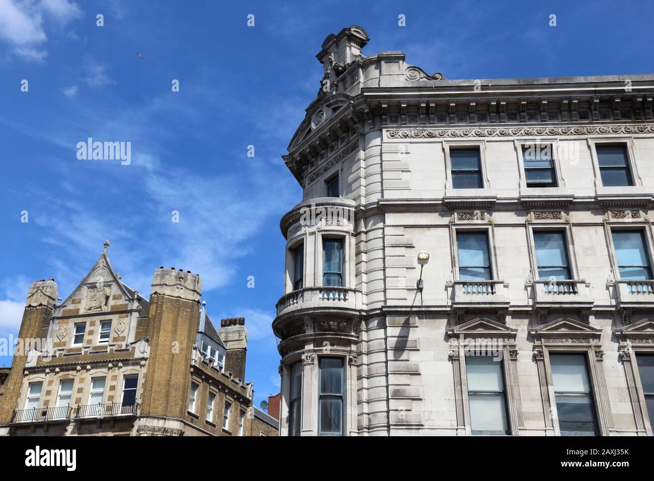 Farringdon area, London. Street view in England Stock Photo - Alamy