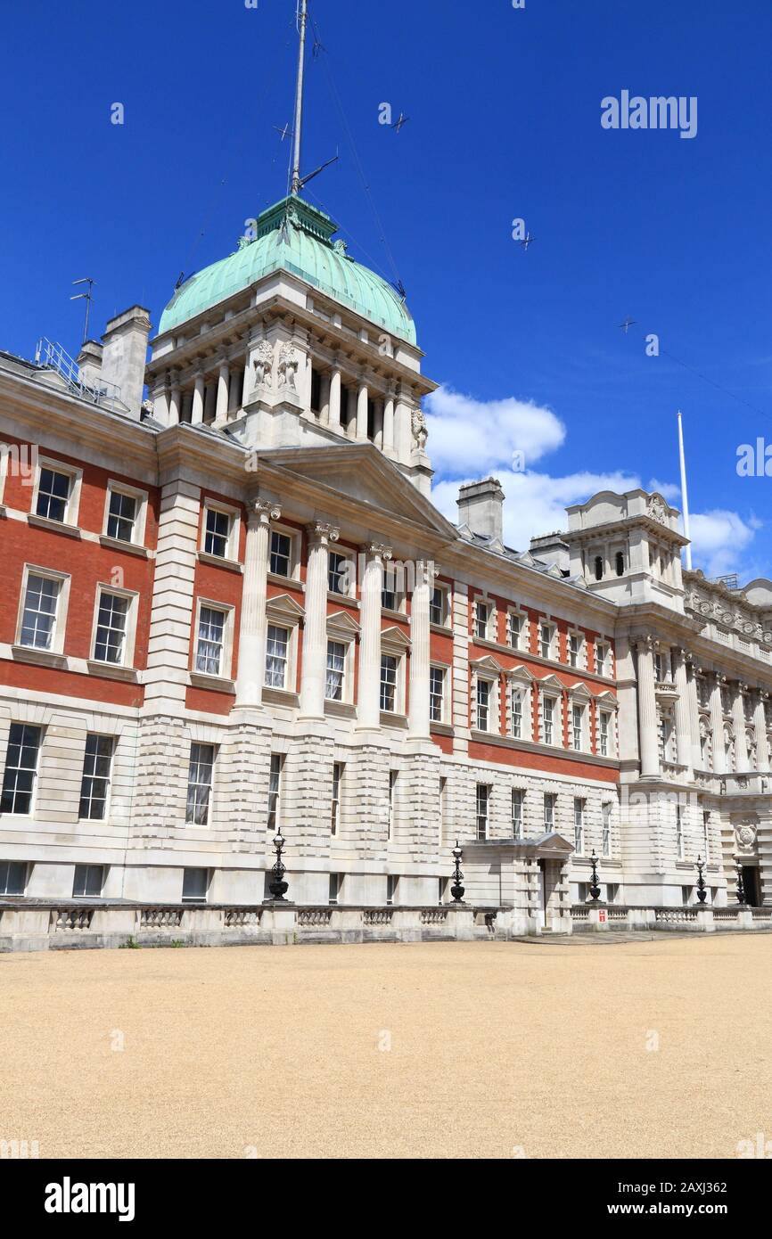 London Admiralty House. One of Whitehall government buildings Stock ...