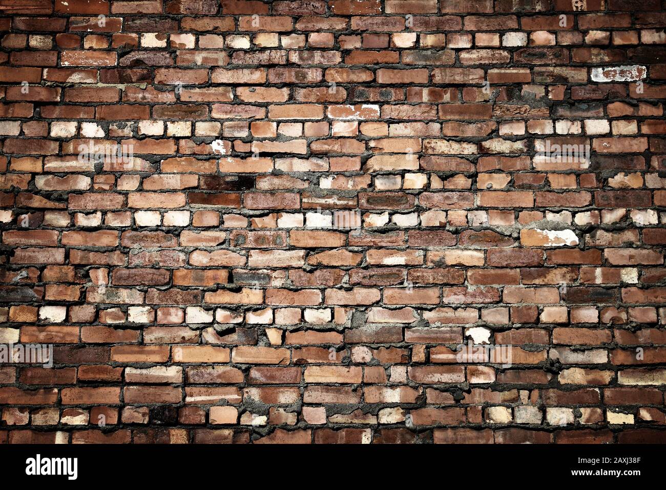 Red aged brick wall texture. Building background Stock Photo - Alamy