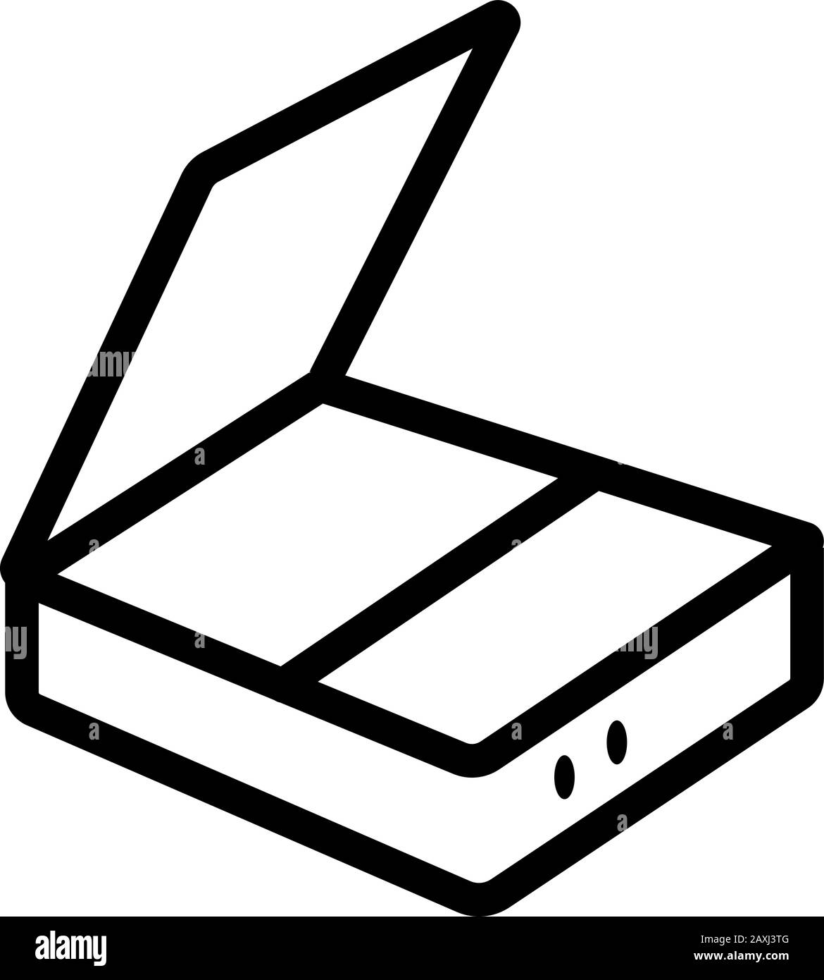 Scanner icon vector. Isolated contour symbol illustration Stock Vector ...