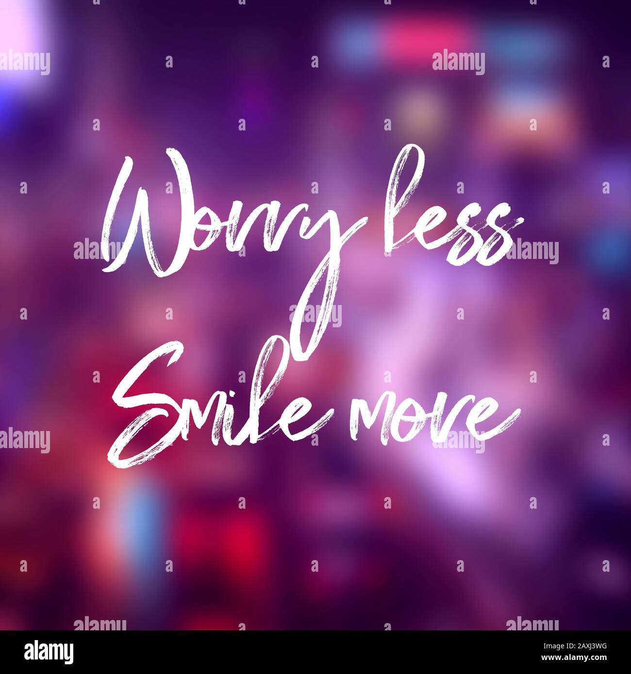 Worry less, smile more. Motivational quote poster. Success motivation ...