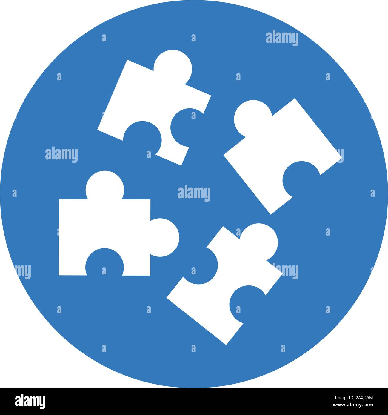Puzzle icon, solution, strategy vector for commercial, print media, web ...