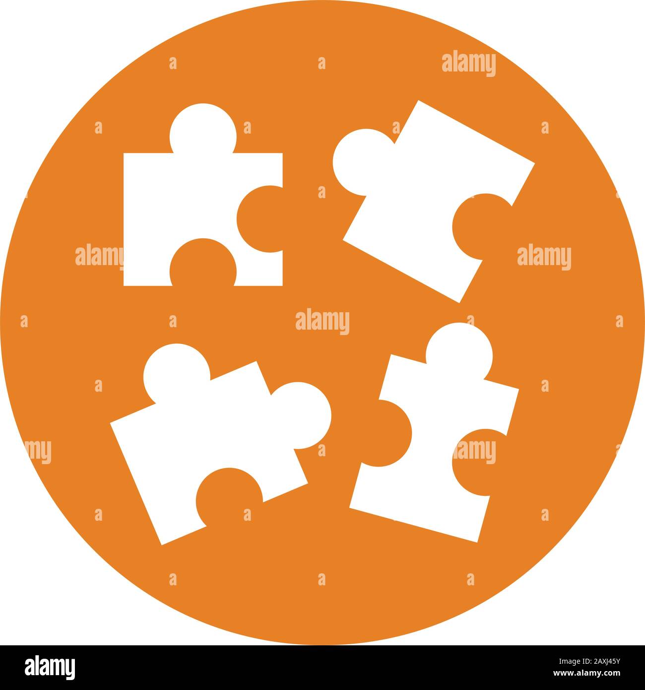 Puzzle icon, solution, strategy vector for commercial, print media, web ...