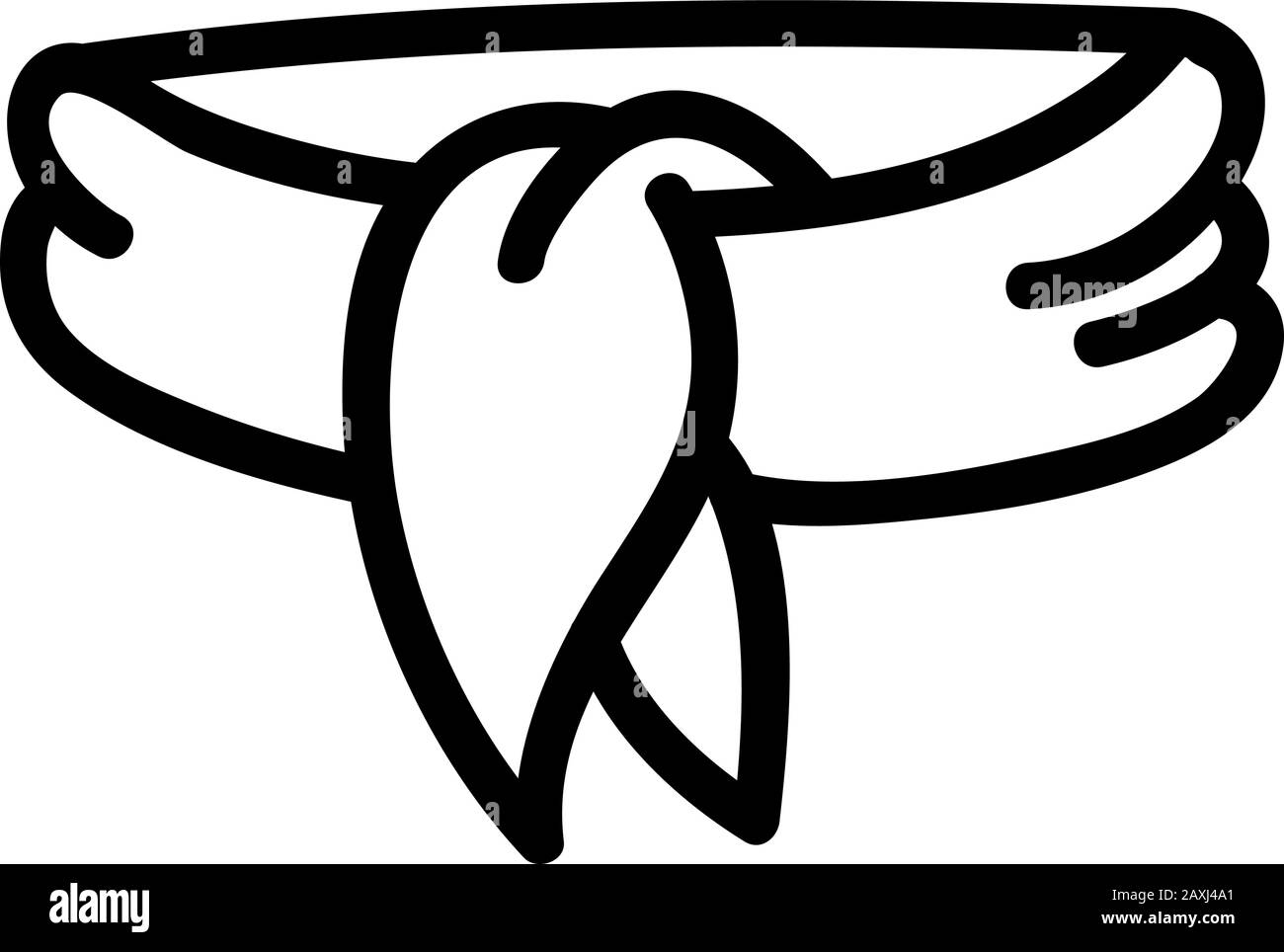 Bandana icon vector. Isolated contour symbol illustration Stock Vector ...