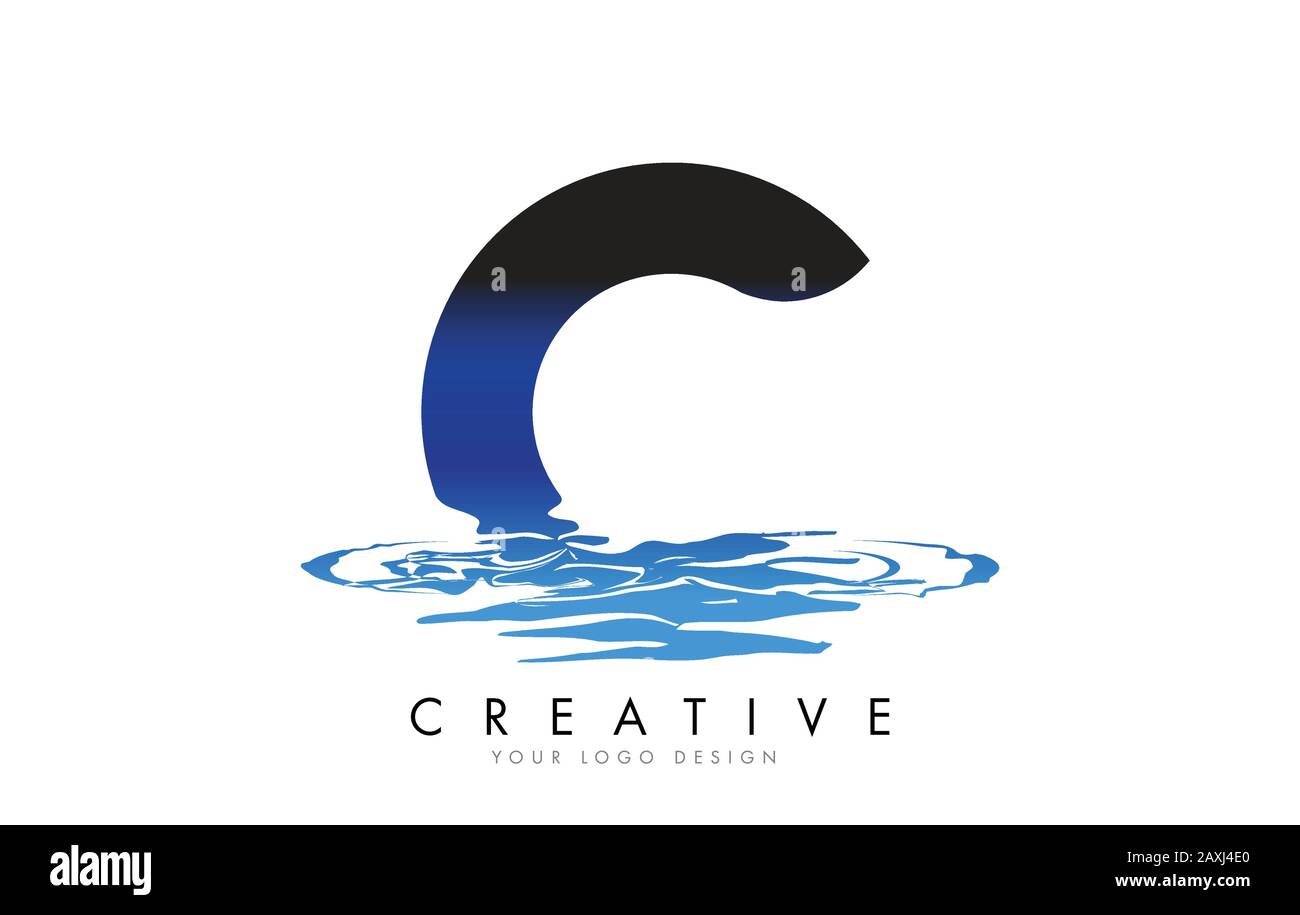 Letter c drop logo vector vectors hi-res stock photography and images ...