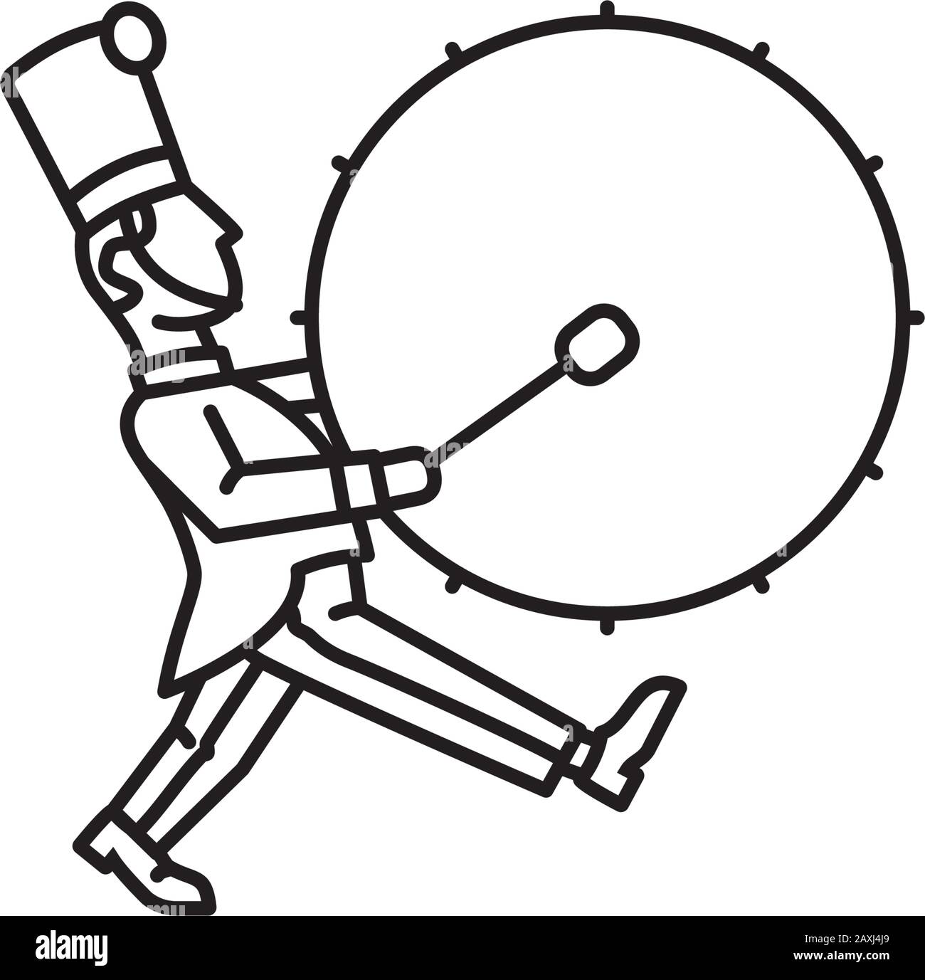 Marching band illustration hi-res stock photography and images - Alamy