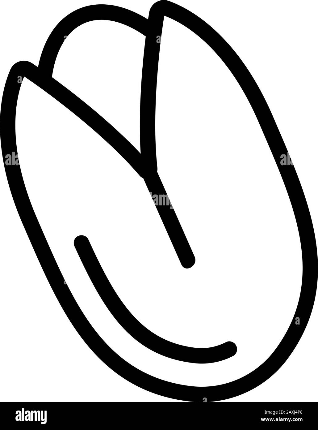 Nut icon vector. Isolated contour symbol illustration Stock Vector ...