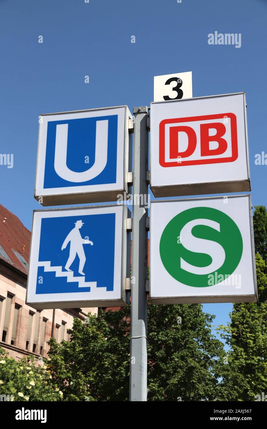 Europe railway signs signage hi-res stock photography and images - Alamy