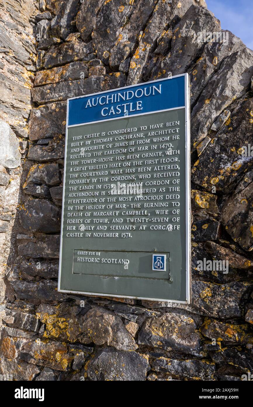 Auchindoun castle hi-res stock photography and images - Alamy