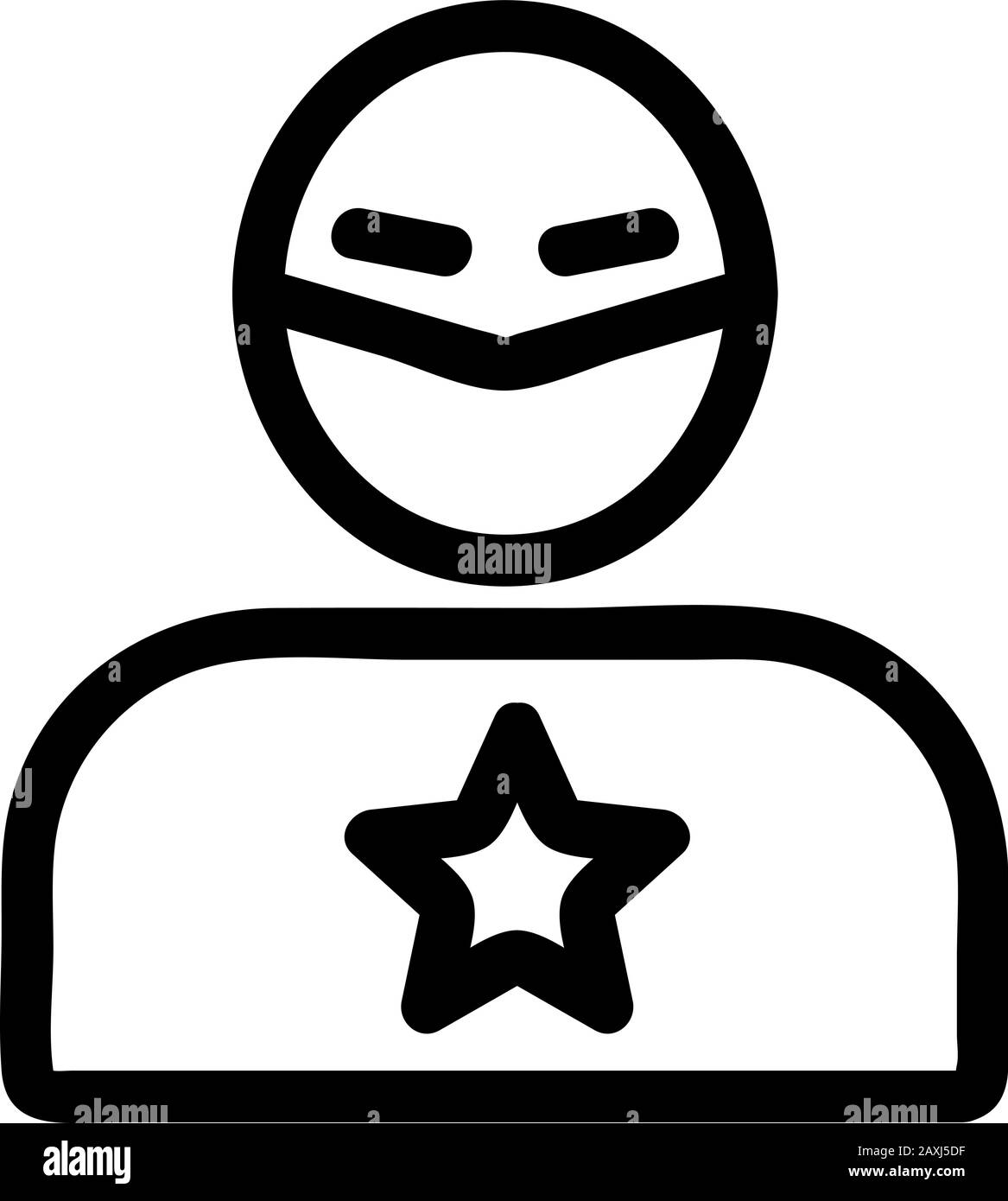 Super Hero Icon Vector. Isolated contour symbol illustration Stock ...