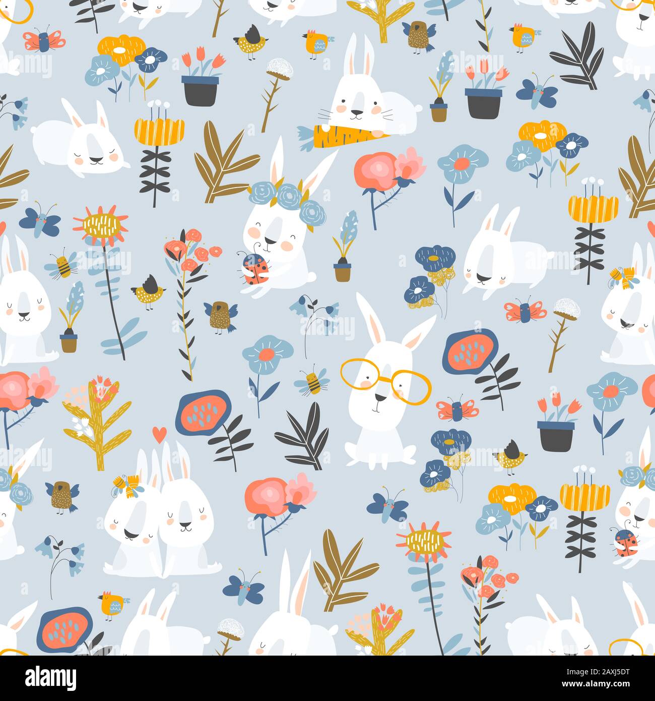 Cartoon bunnies hi-res stock photography and images - Alamy