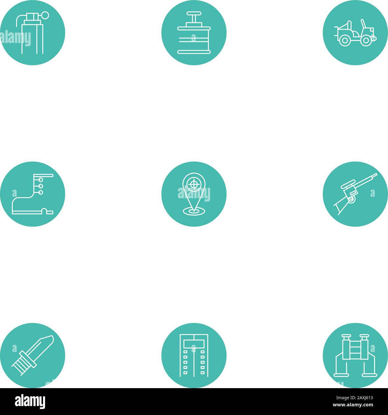 bundle of military line block style icons Stock Vector Image & Art - Alamy