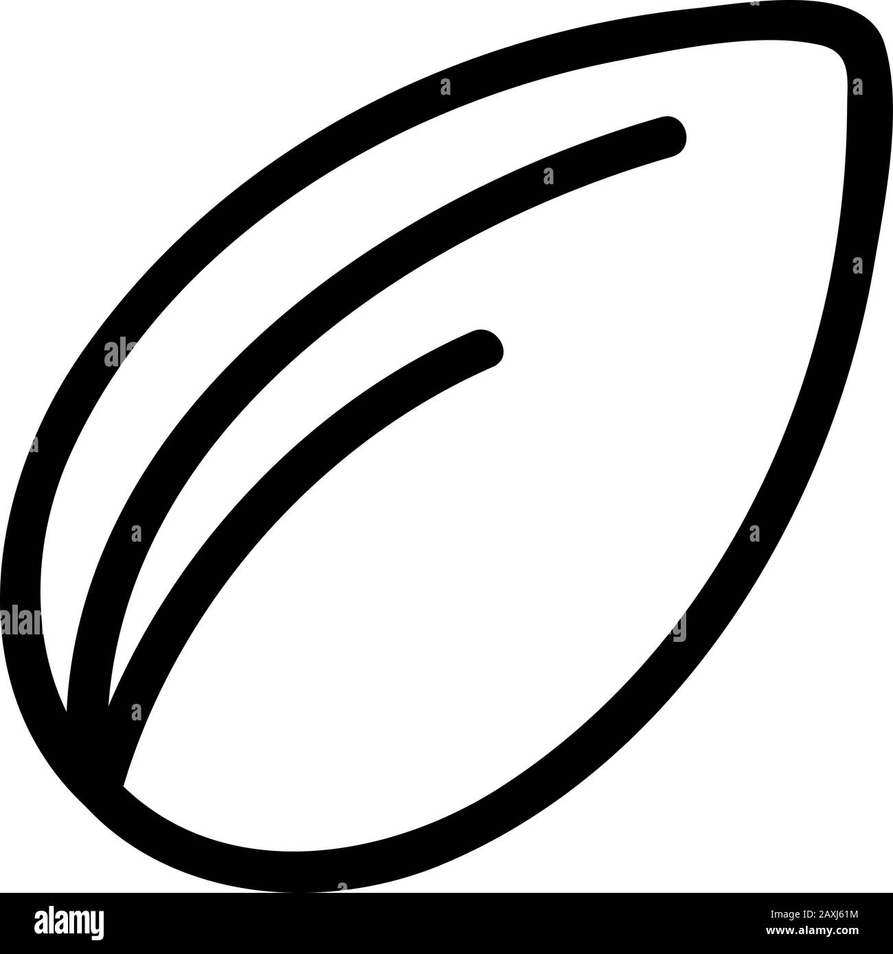 Nut icon vector. Isolated contour symbol illustration Stock Vector ...