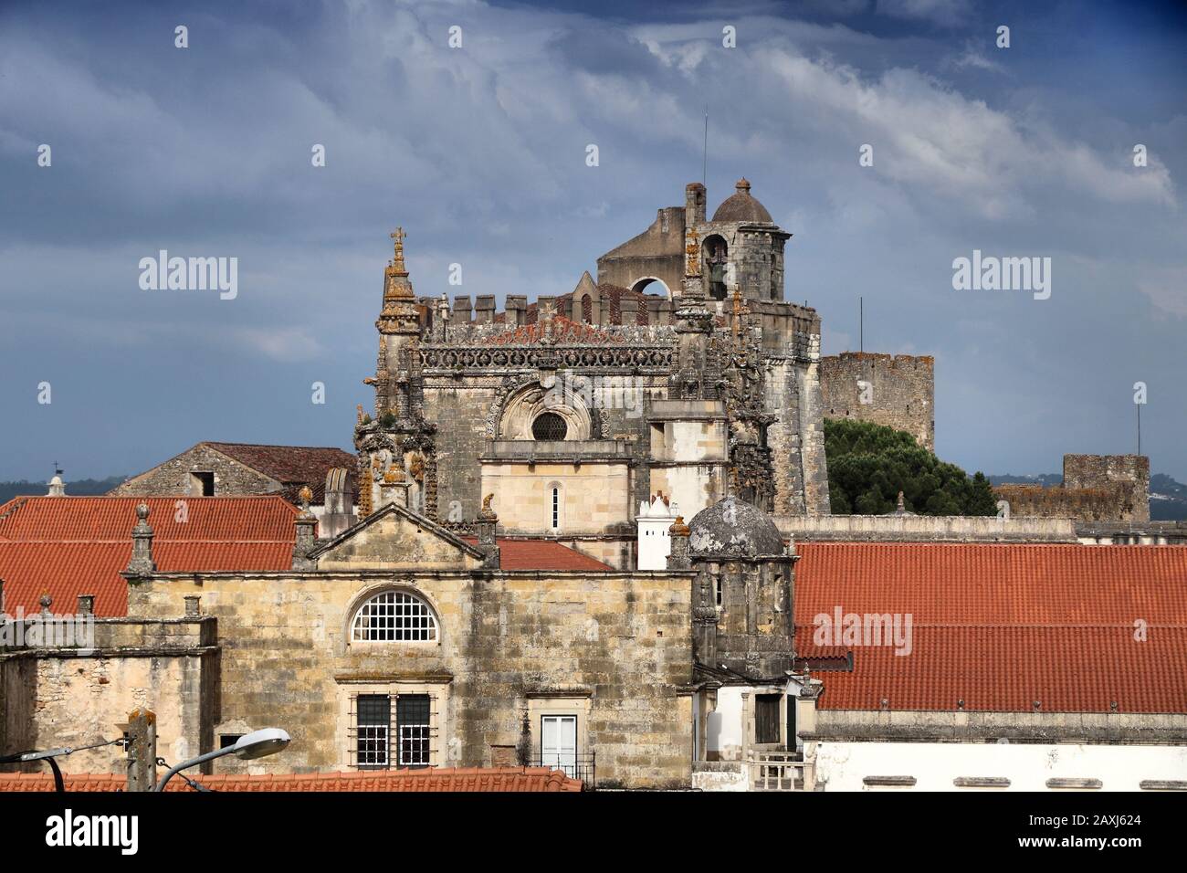 Tomar Convent of Christ - Knights Templar monastery in Portugal. UNESCO ...