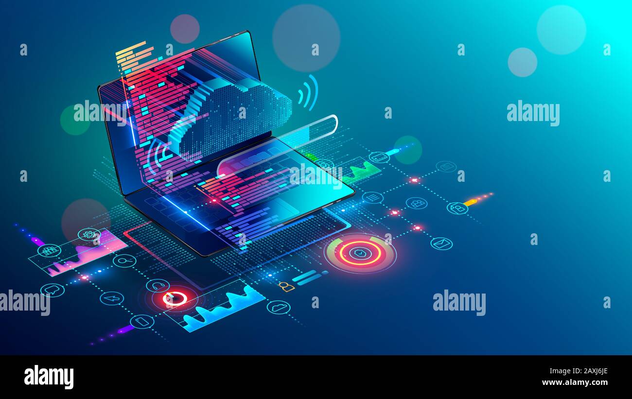 Icons On Display Stock Vector Images Alamy