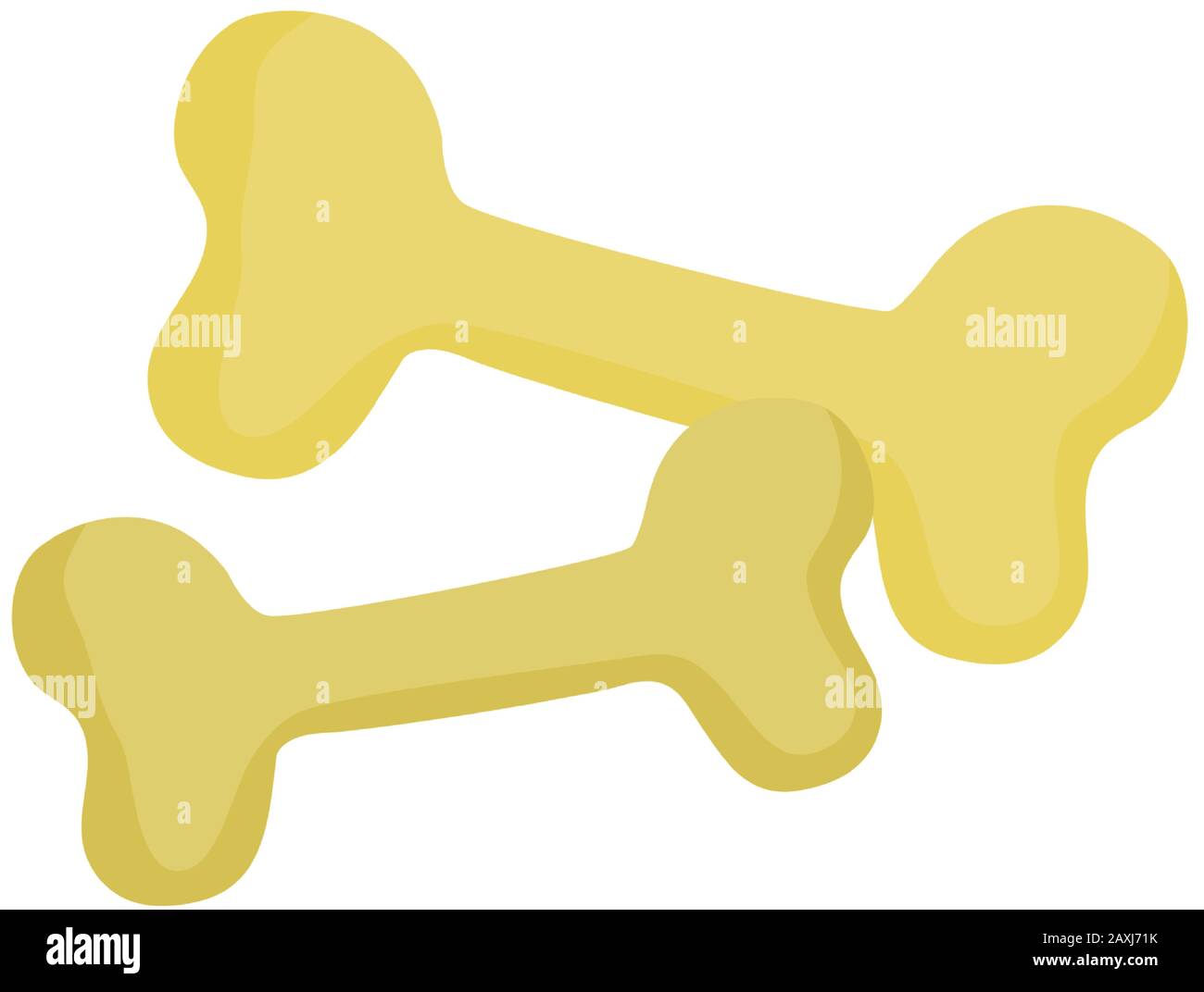 bones food for dog pets on white background vector illustration Stock ...