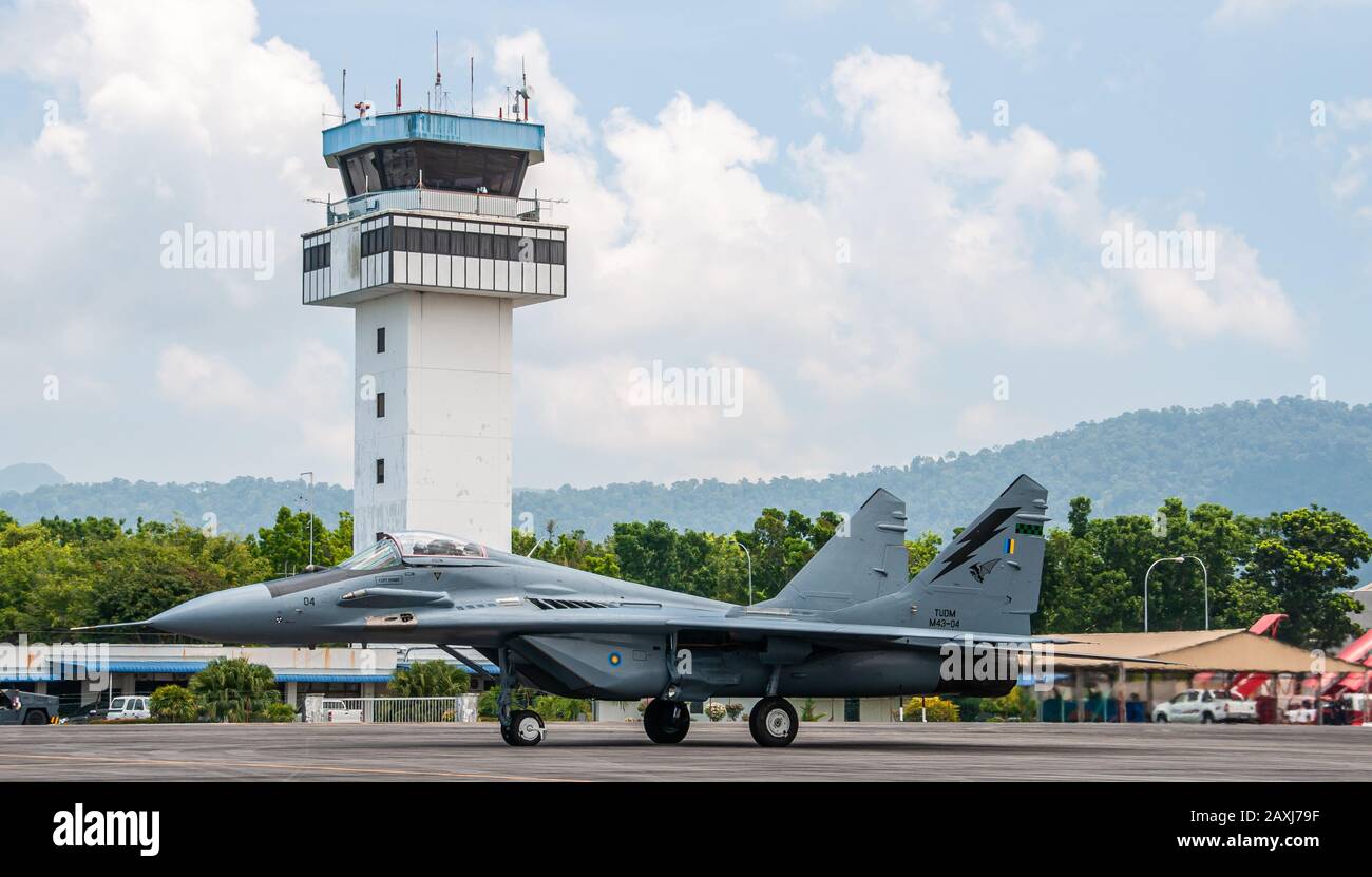 RAC MiG-29N Fulcrum of the Royal Malaysian Air Force's (RMAF) Smokey ...