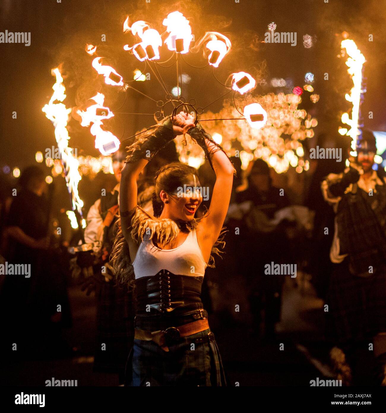 20,000 people take part in the annual Torchlit procession down the ...