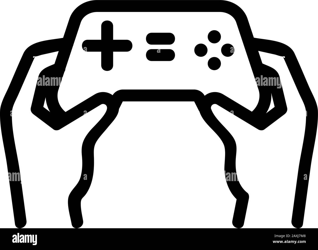 Control game icon vector. Isolated contour symbol illustration Stock ...