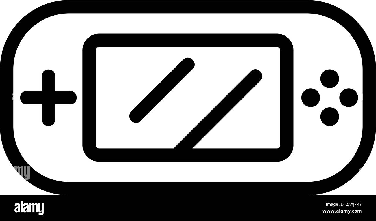 Control game icon vector. Isolated contour symbol illustration Stock ...