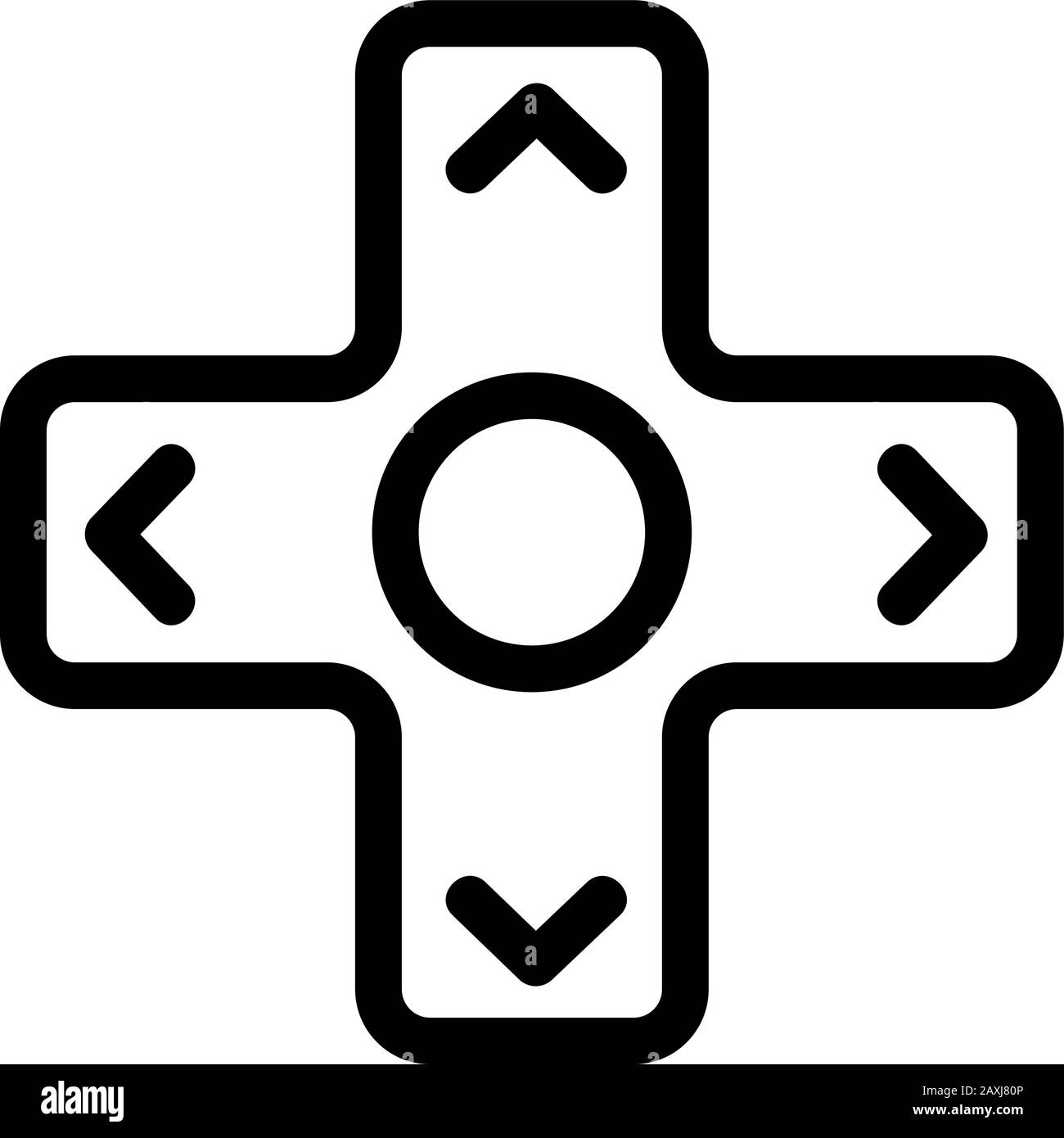 Control game icon vector. Isolated contour symbol illustration Stock ...