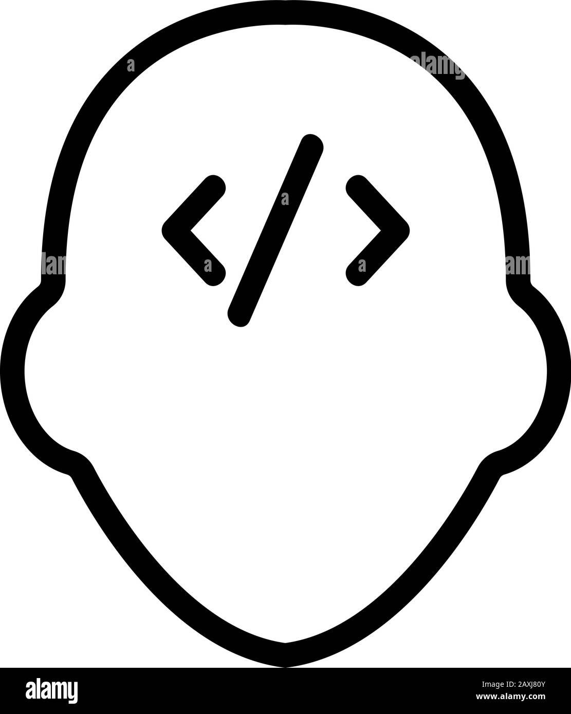 Developer programmer icon vector. Isolated contour symbol illustration Stock Vector Image & Art ...