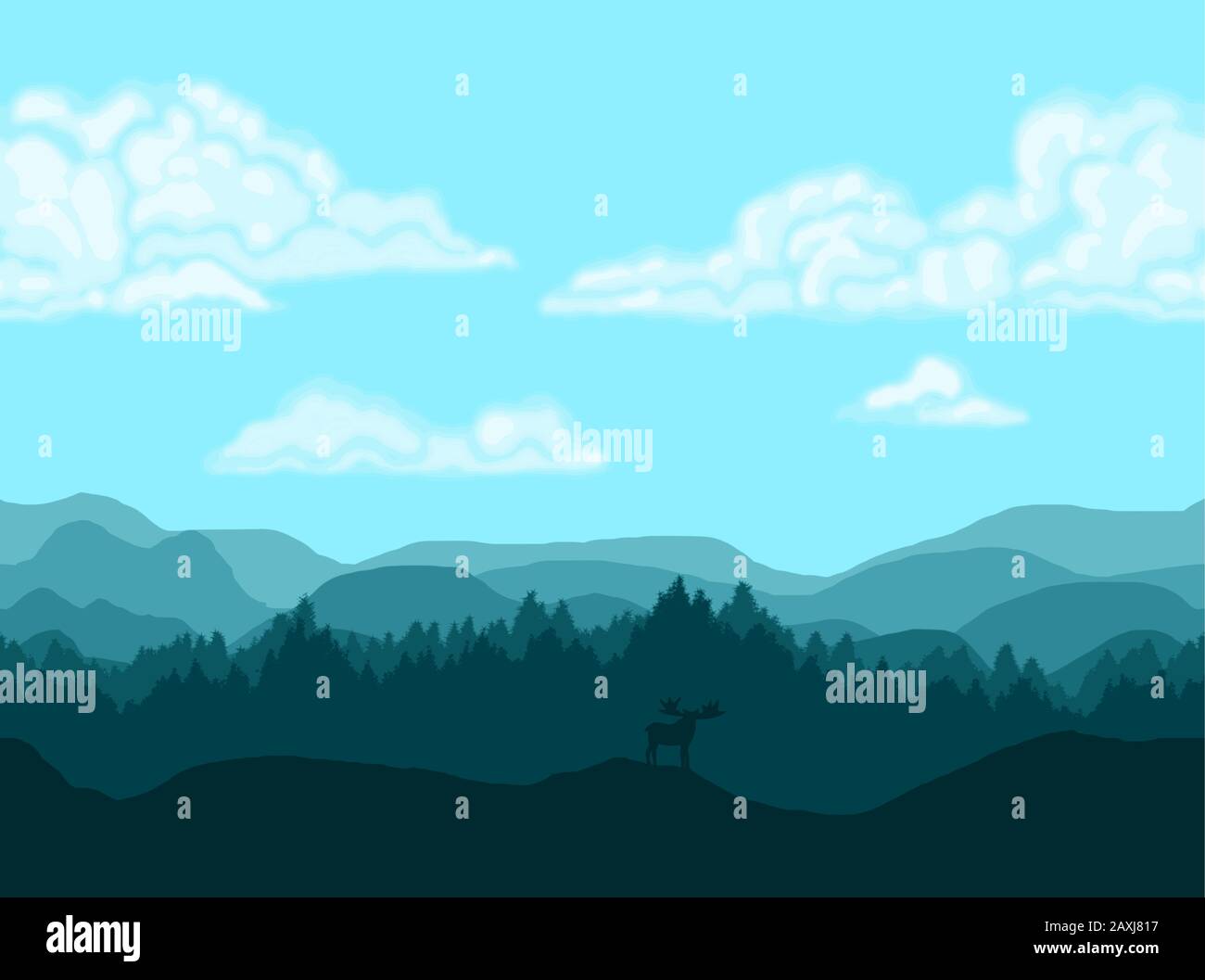 Foggy wallpaper Stock Vector Images - Alamy