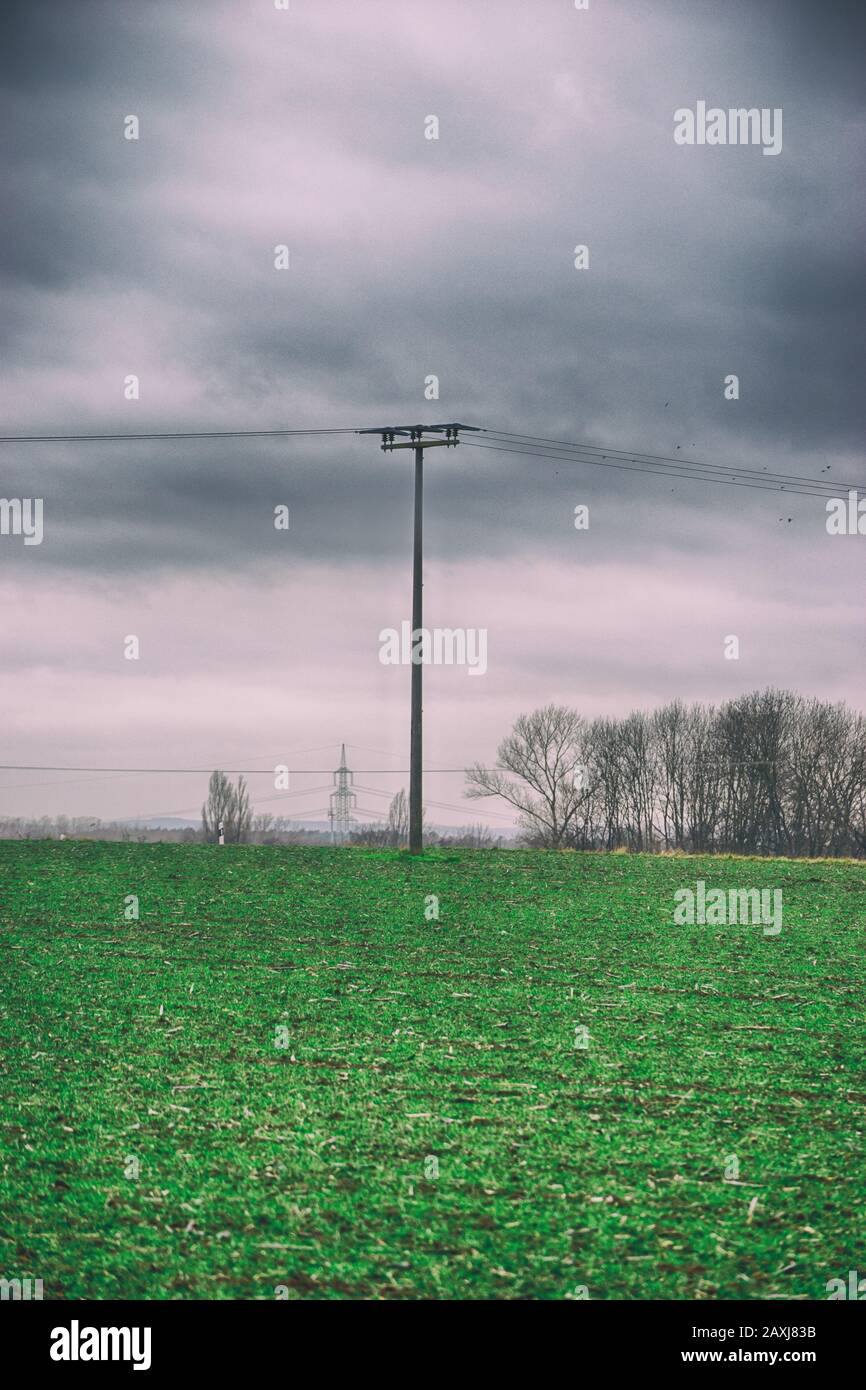 Small power pylon hi-res stock photography and images - Alamy