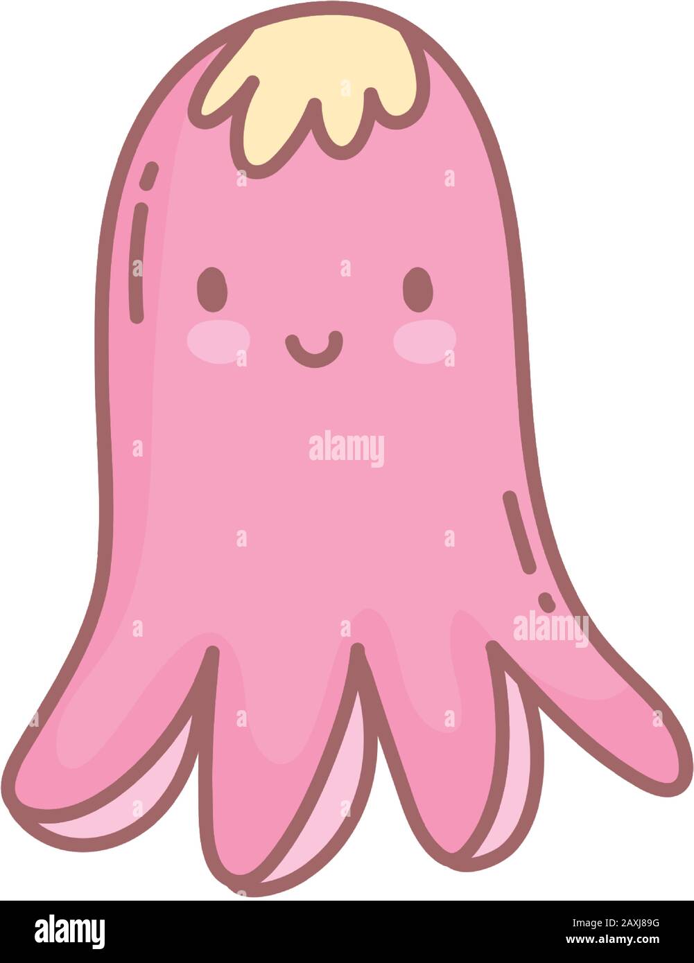 octopus japanese food menu restaurant cartoon food cute vector ...