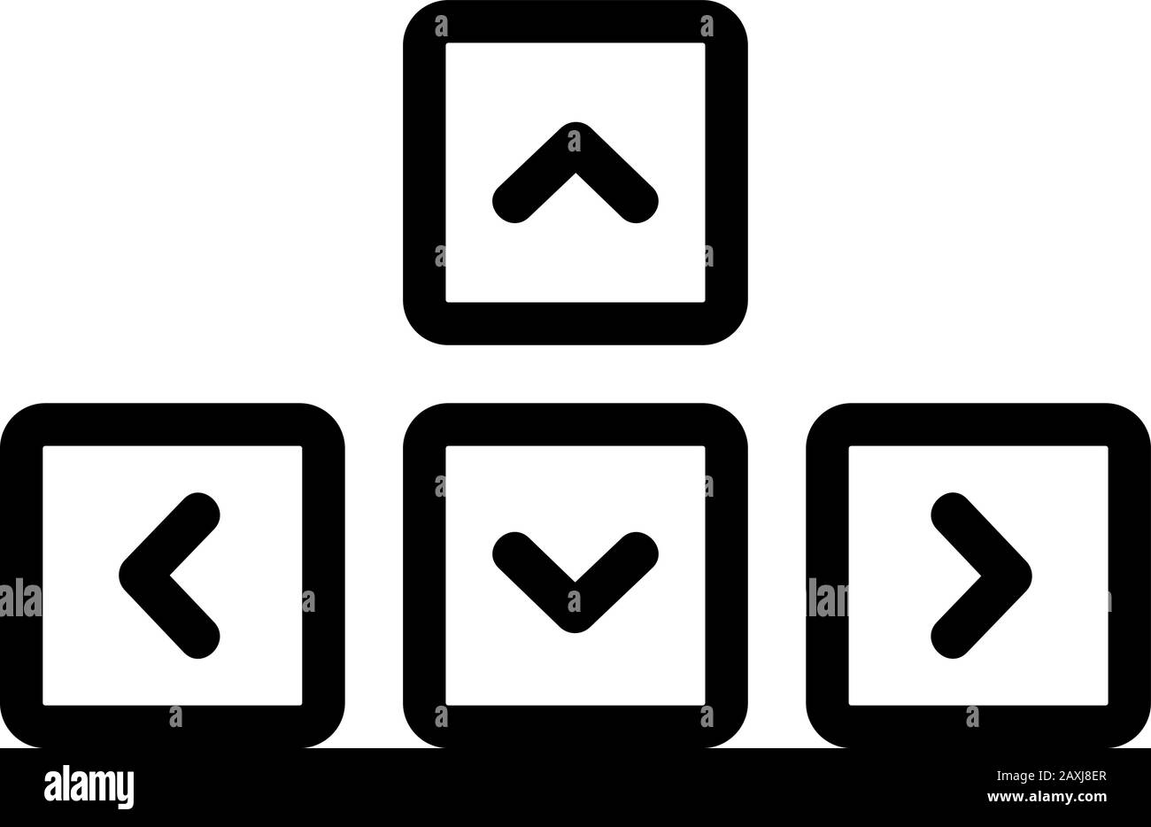 Control game icon vector. Isolated contour symbol illustration Stock ...