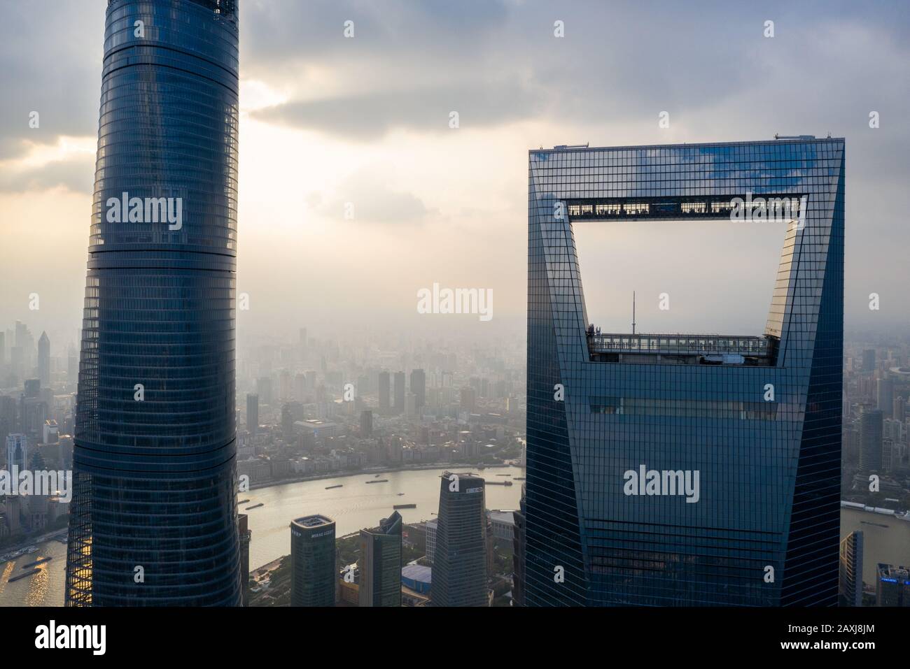 Shanghai, China - 25 October 2017: Three tallest building in Shanghai ...