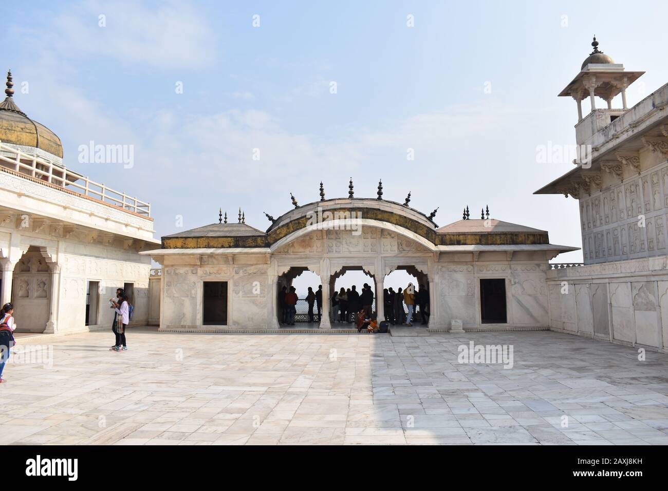 Agra, Uttar Pradesh, India, January 2020, Architecture of courtyards ...