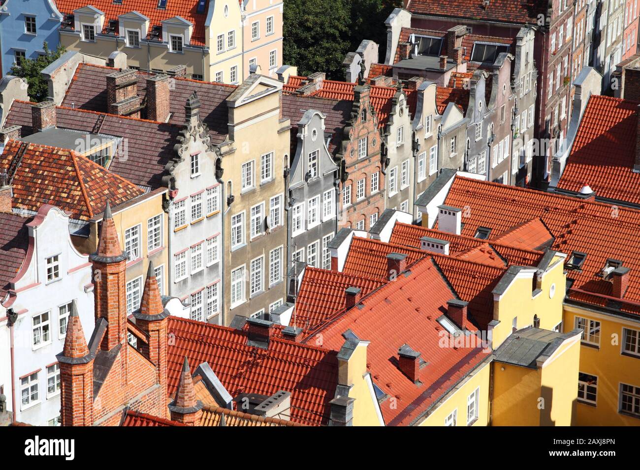 Poland - Gdansk city (also know nas Danzig) in Pomerania region. Old ...