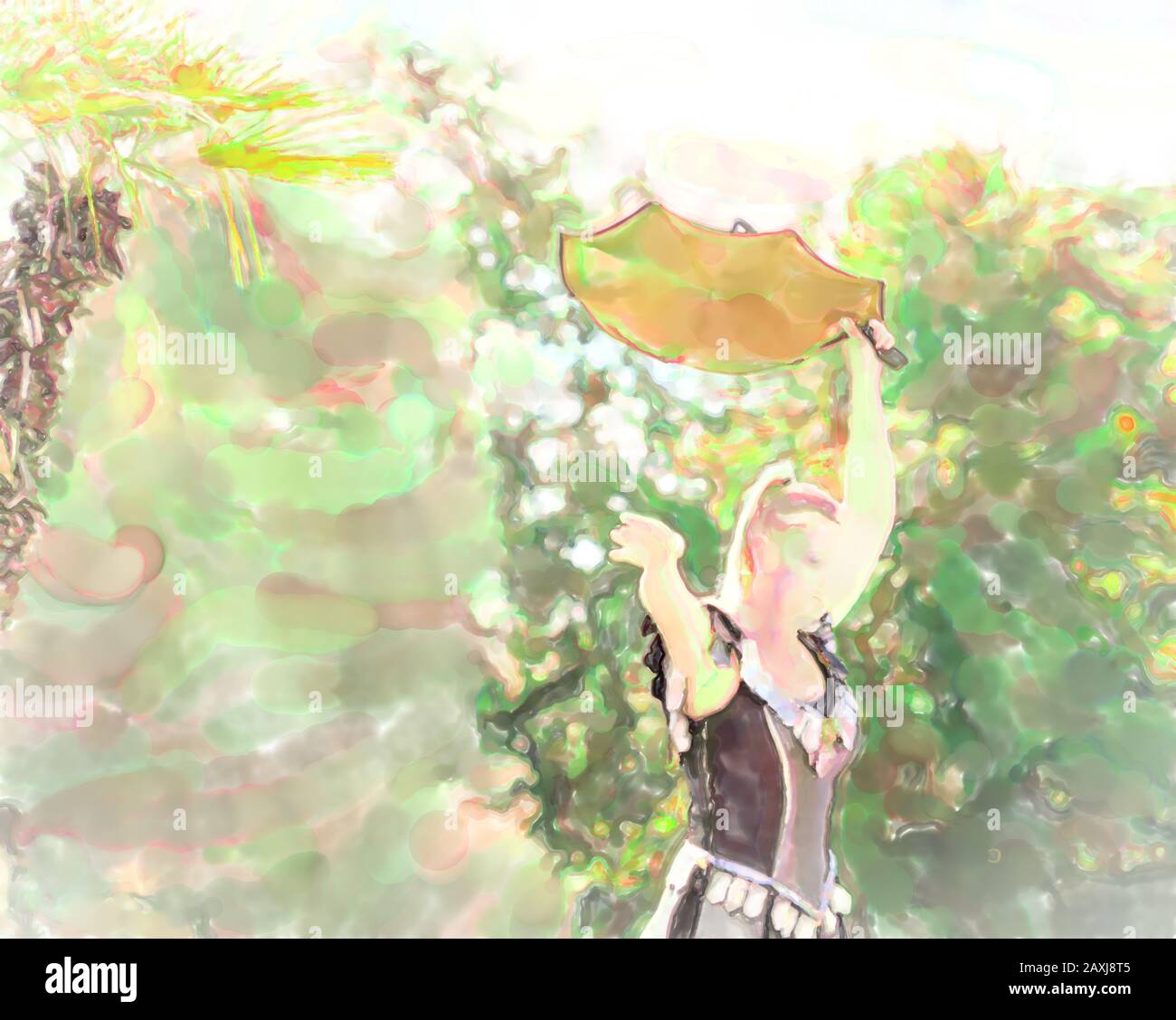 Tightrope walker illustration hi-res stock photography and images - Alamy