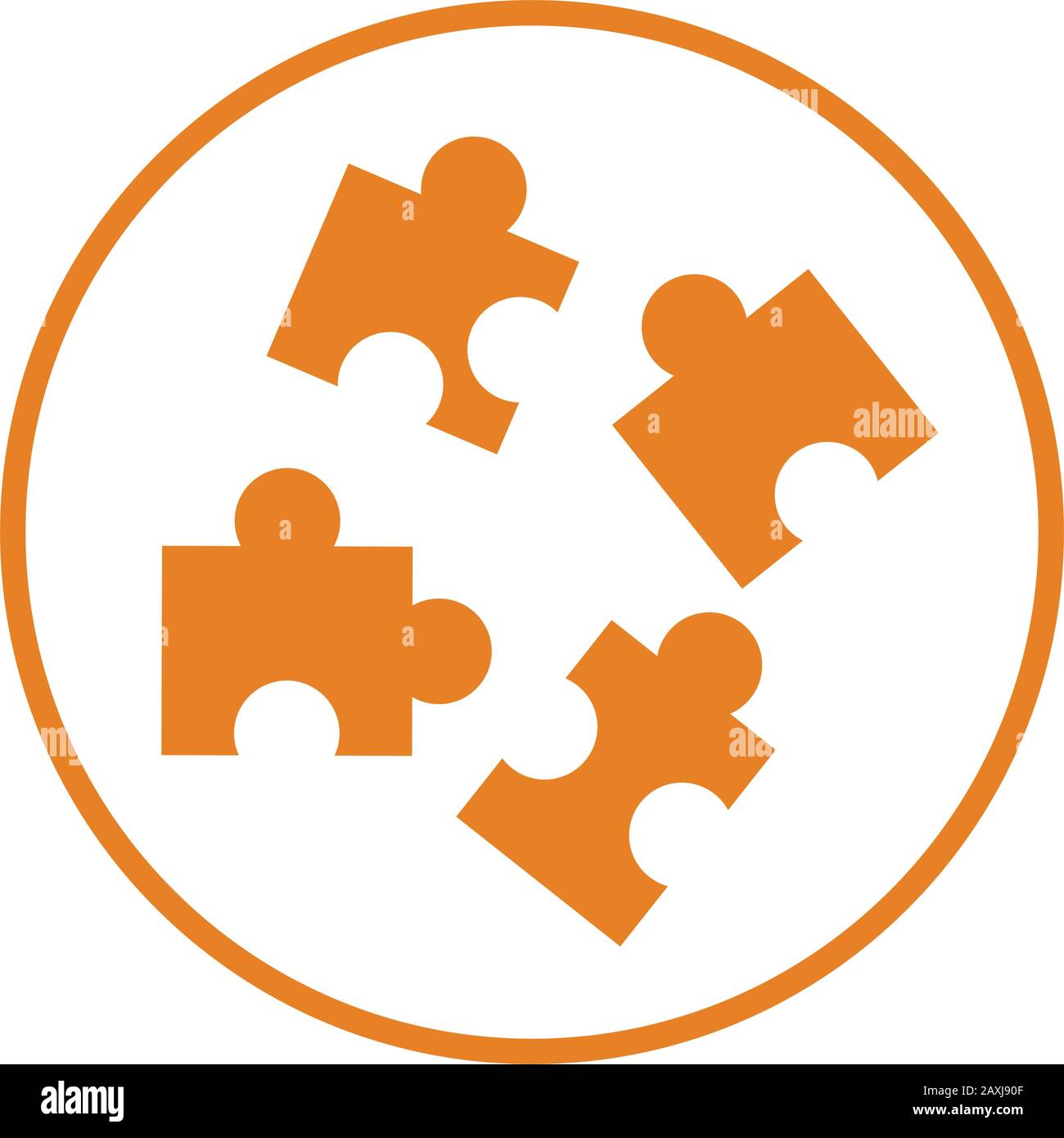 Puzzle icon, solution, strategy vector for commercial, print media, web ...