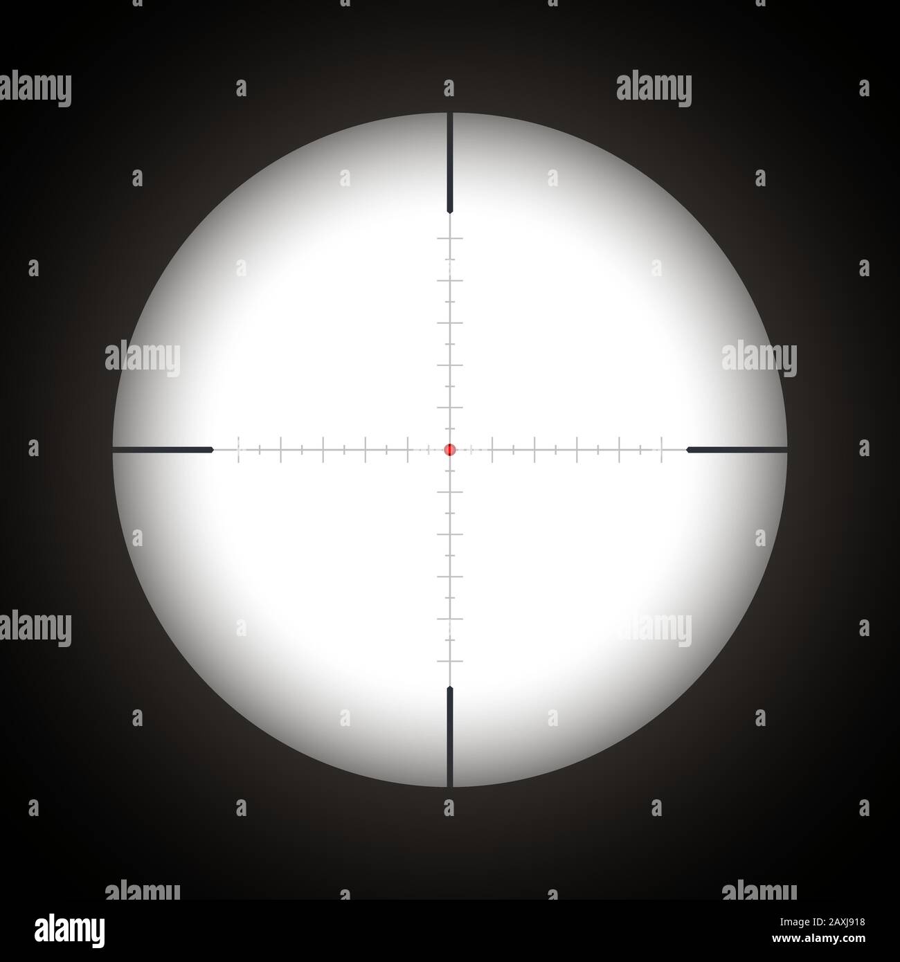 sniper scope with red dot Stock Vector Image & Art - Alamy