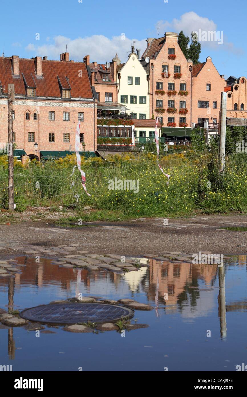 Poland - Gdansk city (also know nas Danzig) in Pomerania region. Old ...