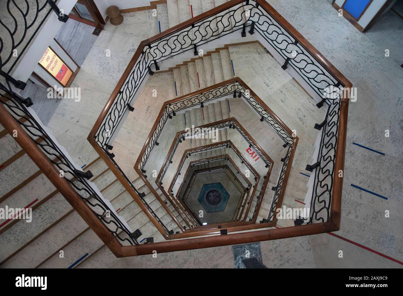 Stairs of Don Bosco museum in Shillong, Meghalaya, India Stock Photo ...
