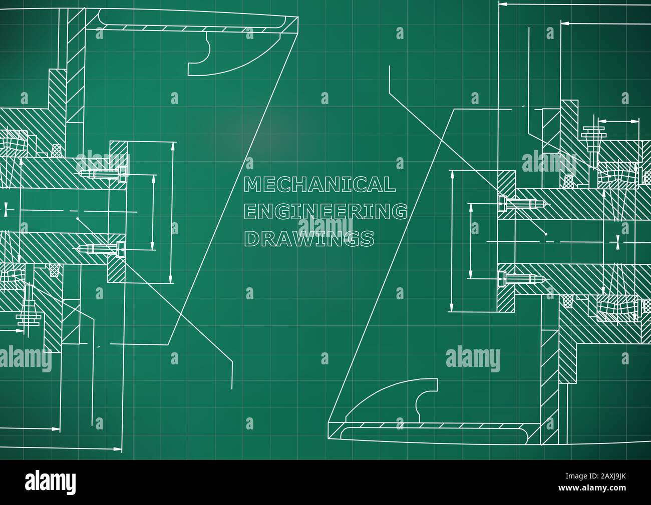 Mechanical engineering. Technical illustration. Backgrounds of ...
