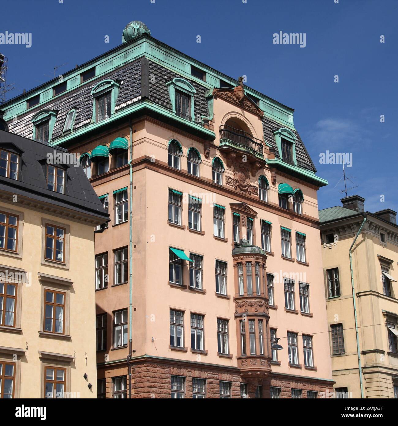 Stockholm, Sweden. View of famous Gamla Stan (the Old Town). Square ...