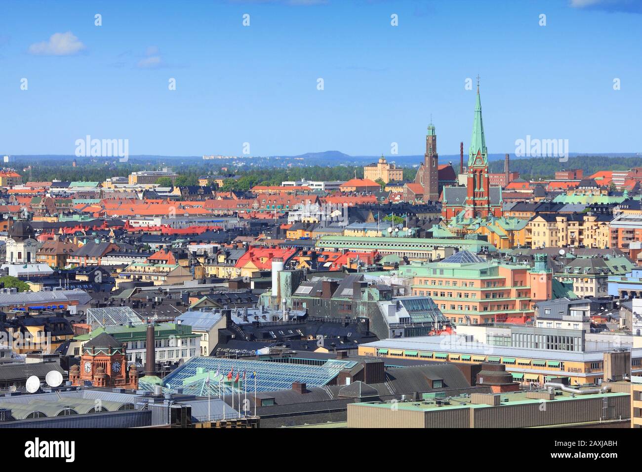 Stockholm, Sweden. Aerial view of Norrmalm district Stock Photo - Alamy