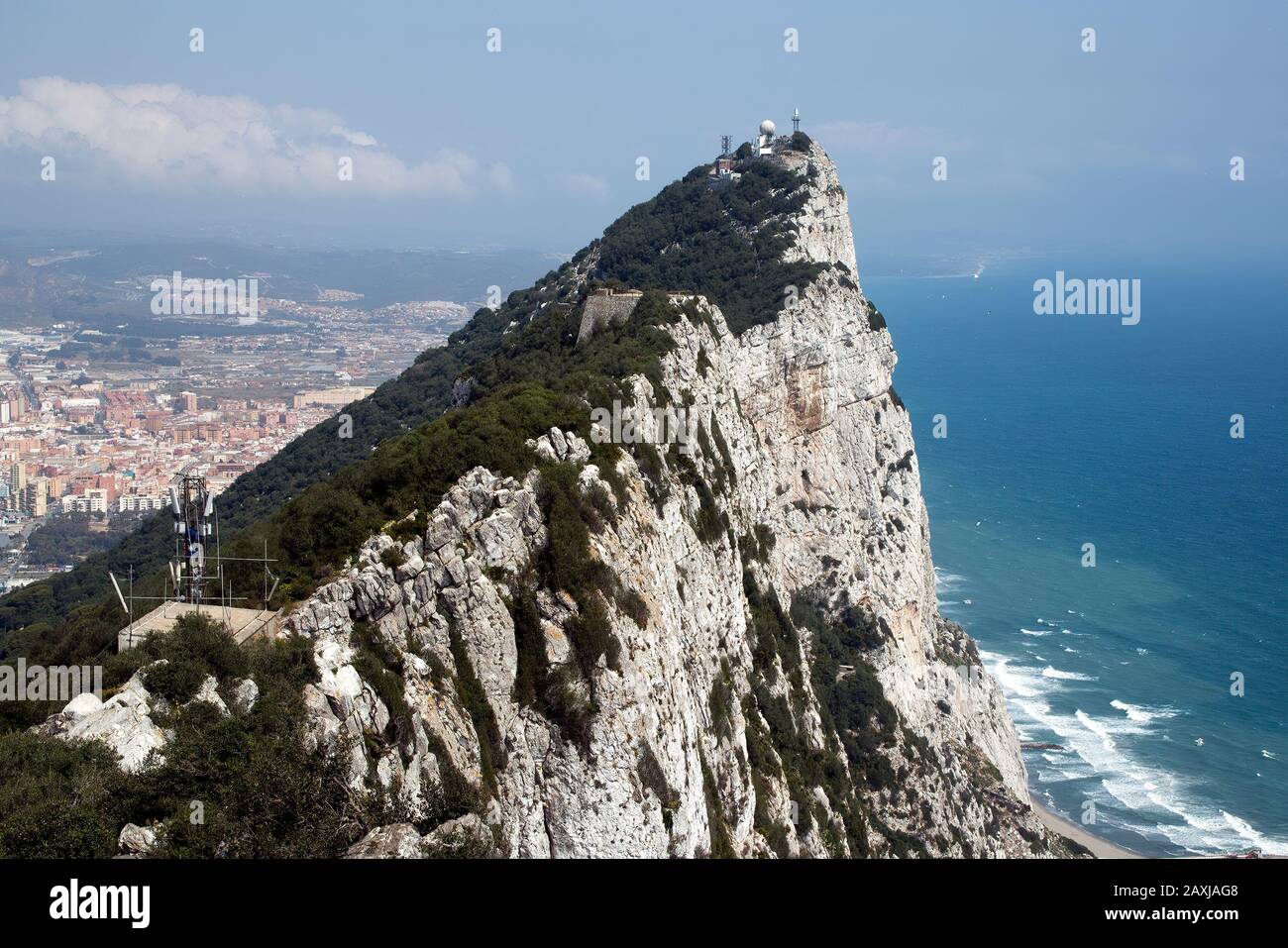 Gibraltar rock peak top hi-res stock photography and images - Alamy